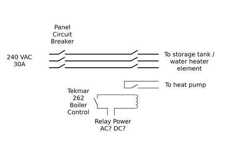 Heating How To Wire Relay For Heat Pump Boiler With Backup Heater