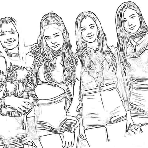 Раскраски Blackpink 39 шт скачать или распечатать бесплатно 6502