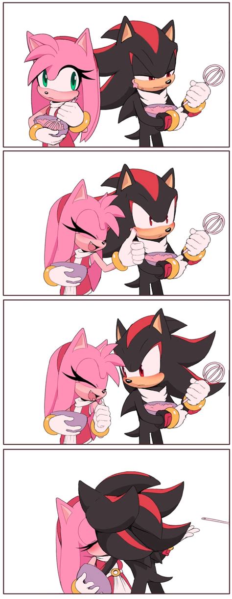 Amy Rose And Shadow The Hedgehog Sonic Drawn By Toonsite Danbooru