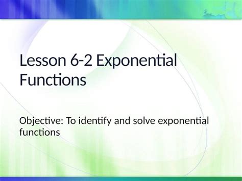 Pptx Lesson 6 2 Exponential Functions Dokumen Tips