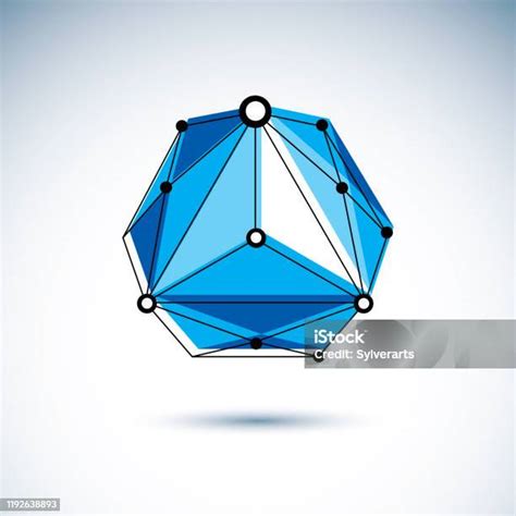 새로운 기술 로고 타입 추상 벡터 3d 메쉬 다각형 개체 과학 테마 그림 0명에 대한 스톡 벡터 아트 및 기타 이미지 0명 3차원 형태 기하 Istock