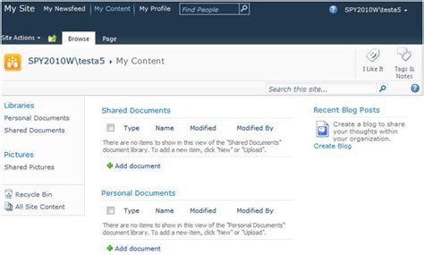 How To Create Mysite In Sharepoint 2010