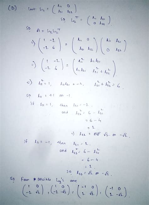 Solved In Linear Algebra Q 1 Consider The Matrix A A 1 Point Course Hero
