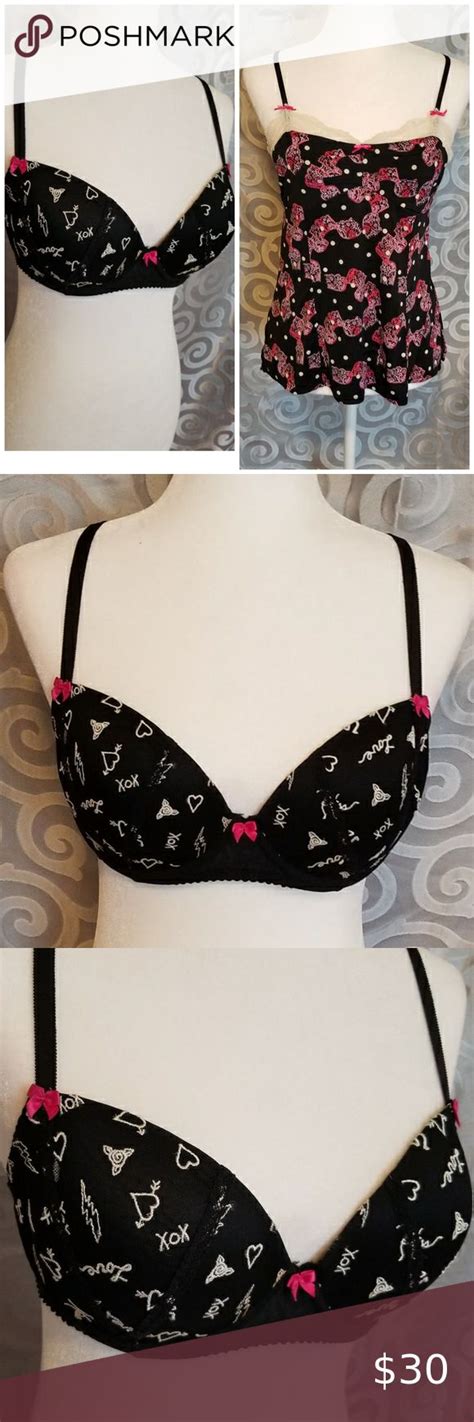 Betsey Johnson Intimate Pieces Bra And Cami Betsey Johnson Blue By Betsey Johnson Betsey