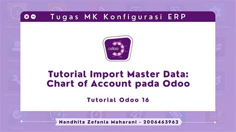 [odoo 16] tutorial import master data chart of account pada odoo by