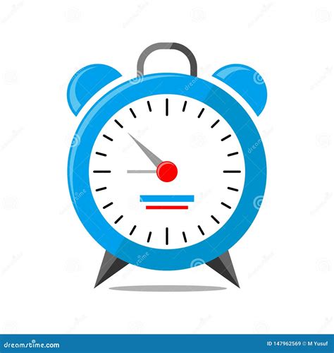 Alarm Clock Logo Icon Isolated Watch Object Time Office Symbol Stock