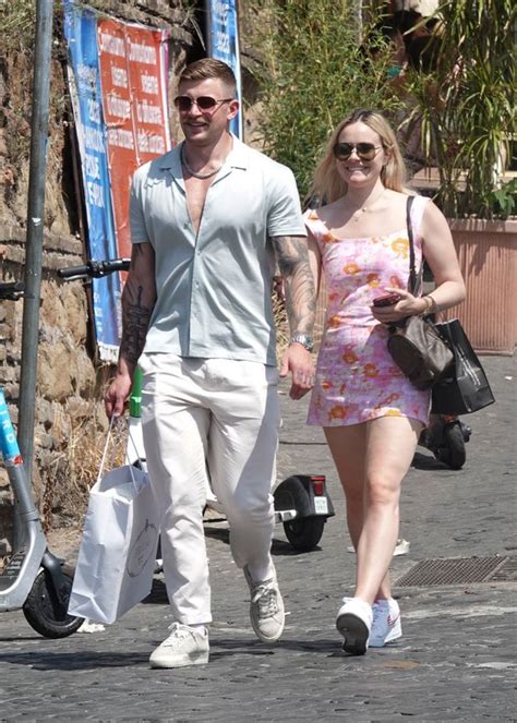 Adam Peaty And Holly Ramsay Share Passionate Kiss On First Holiday Together Ok Magazine