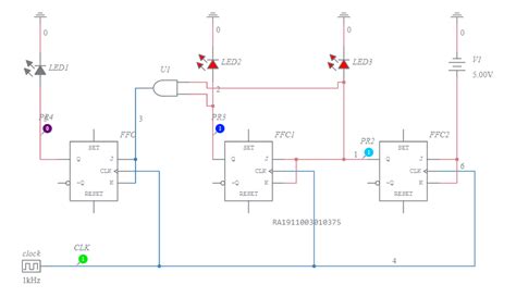 JK Up Counter Multisim Live