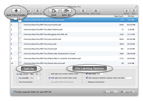 pdfsplitter pro batch pdf splitter with automation mode