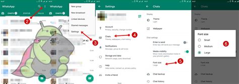 Cara Mengubah Ukuran Font WhatsApp DROIDINSIDE