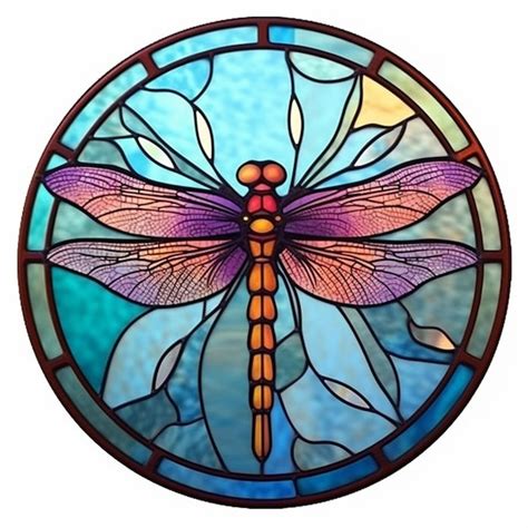 Premium Ai Image A Close Up Of A Stained Glass Window With A