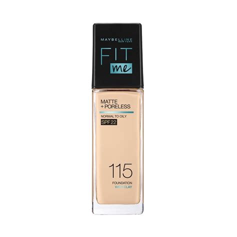 Maybelline媚比琳fit Me反孔特霧粉底液 Spf22 115 蝦皮購物