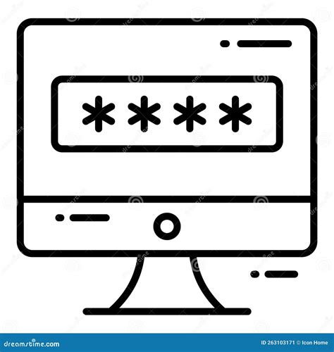 Computer Password Protection And Security Vector Icons Set Cyber