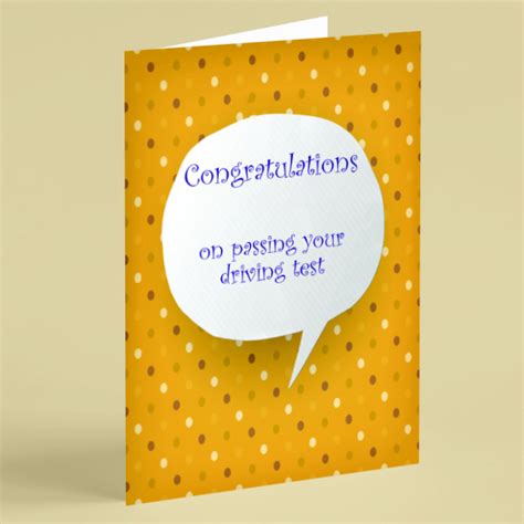 Congratulations On Passing Your Driving Test Card Beebooh