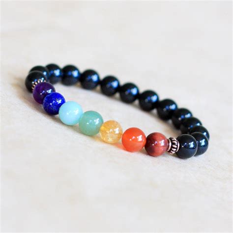 Chakra Mala Bracelet Mens Womens Yoga Bracelet 7 Chakra