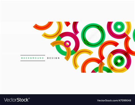 Circles Are Arranged In A Grid Pattern Abstract Vector Image