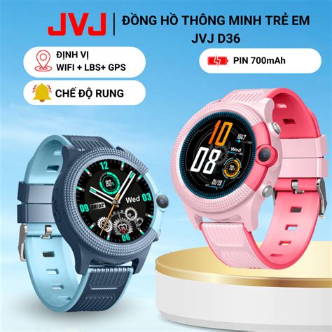 Đồng hồ thông minh trẻ em JVJ D36 Lắp sim nghe gọi 2 chiều Video Call