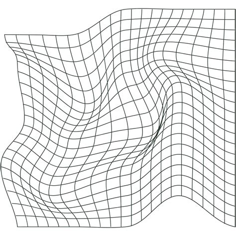 Premium Vector Abstract Distorted Wireframe Wave Vector Curve Surface