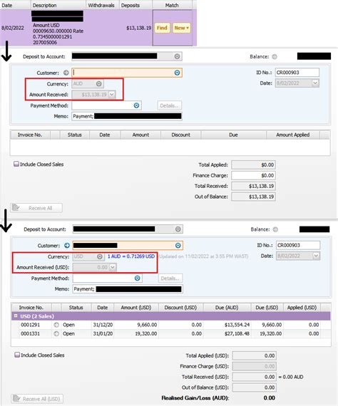 Match Aud Payment To Usd Invoice Myob Community