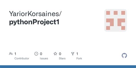 Github Yariorkorsaines Pythonproject
