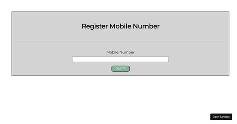 Otp Verification Ui Codesandbox