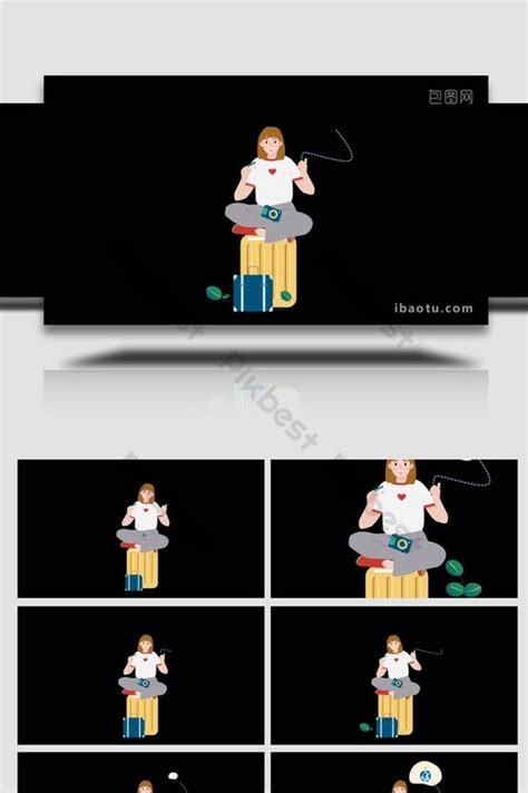 旅游结束卡通图片 旅游结束卡通素材免费下载 包图网