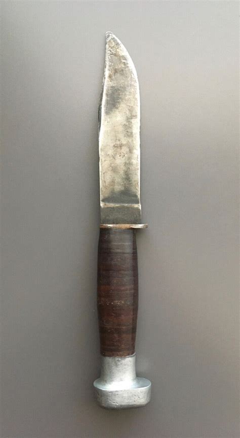 Vintage WWII United States Navy USN Mark 1 Knife Geneva Forge For Sale