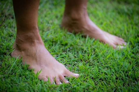 Grounding Or Earthing Practice Stock Image Image Of Meditation Real