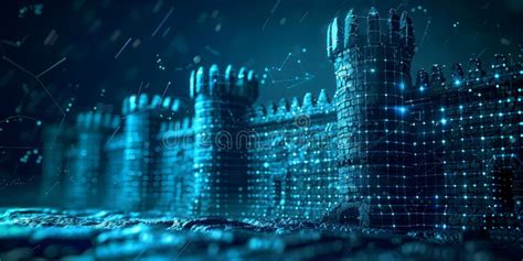 Digital Fortress Defending Against Evolving Cyber Threats Concept Cybersecurity Data