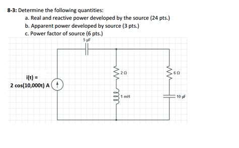 Solved Determine The Following Quantities A Real And Chegg