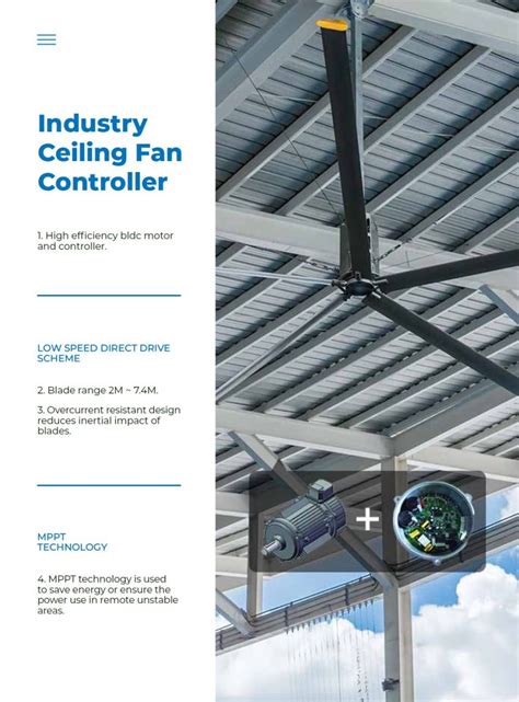 Industrial HVLS Fan Motor Controller HF Motion