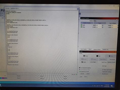 Undefined Feed Rate Error Smoothieware Setup Lightburn Software
