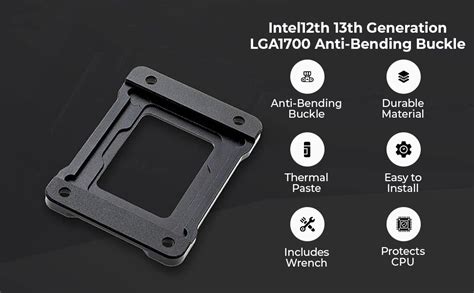 Intel12th 13th Generation Lga1700 Anti Bending Buckle Cpu Contact Frame Curved Pressure Plate