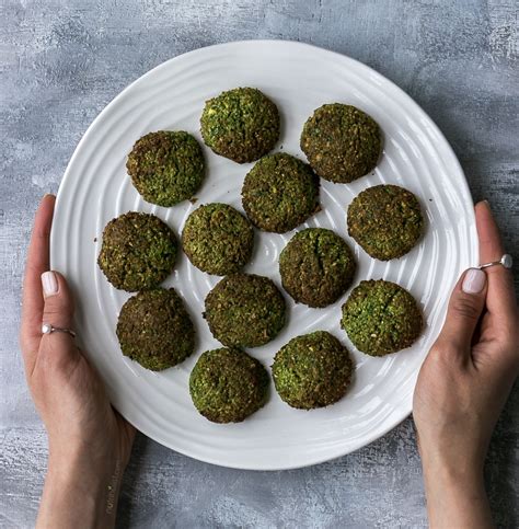 Baked Spinach Falafel With Tzatziki Lemon Tahini Sauce Nutriholist
