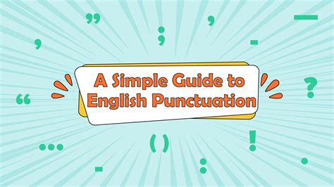 15 Rules Of English Punctuation An Easy Guide