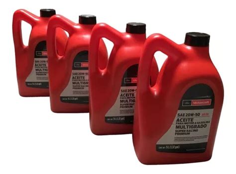 Aceite Motorcraft Sae 20w50 Multigrado Motorcraft Caja 4pzas Meses