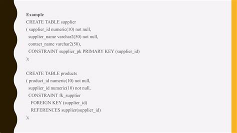 Lecture 4 Sql Basics Keys And Constraints Ppt