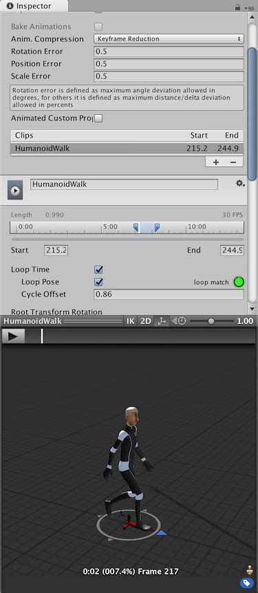 애니메이션 클립 Unity 매뉴얼