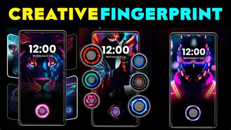In Display Fingerprint Animation Quick Creative Fingerprint Unlock