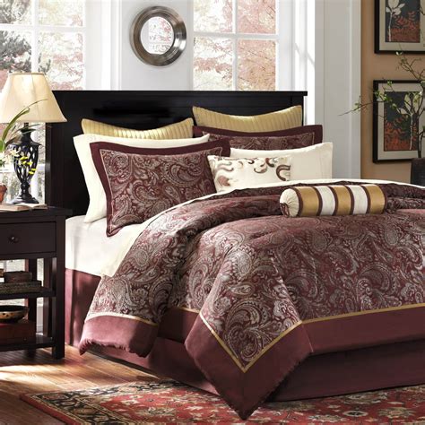 Burgundy Comforter And Bedding Sets