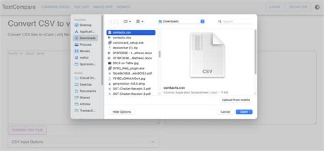 How To Convert Excel Xlsx To Vcard Vcf File