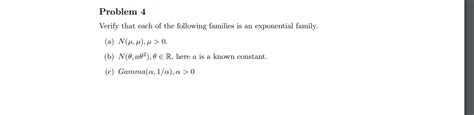 Verify That Each Of The Following Families Is An