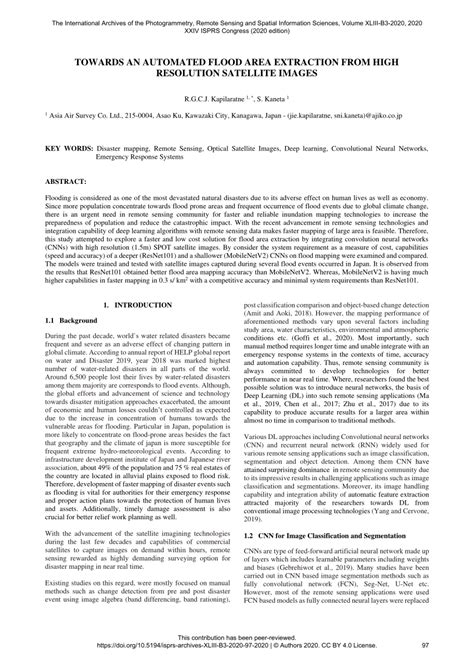 Pdf Towards An Automated Flood Area Extraction From High Resolution Satellite Images