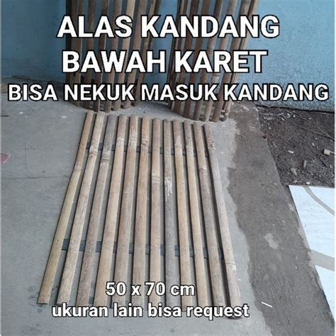 Jual Alas Kandang Bambu Karet Termurah Ukuran Sesuai Rewuest Di Chat