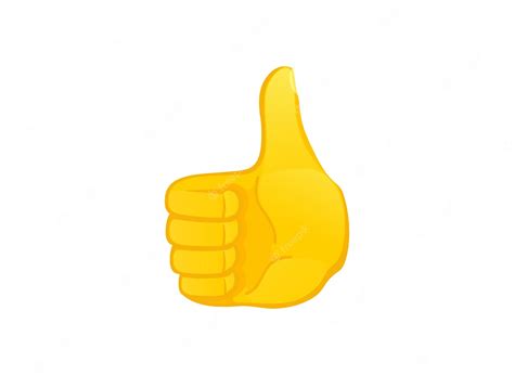 Icône Pouce Vers Le Haut Illustration Vectorielle Emoji Geste De La