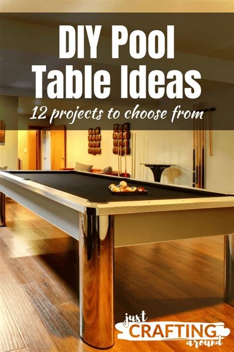 DIY Pool Table Plans For Your Home JustCraftingAround