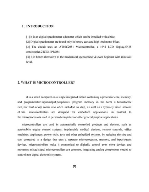 Microcontroller Based Speedo Meter Cum Odometer Pdf Consumer
