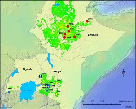 Known Status Of Race Ug99 Of The Stem Rust Pathogen And Regional Wheat