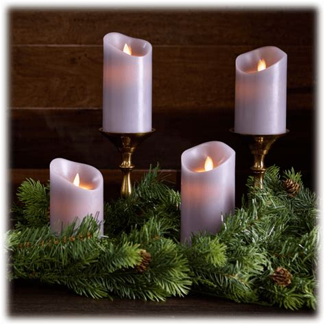 Morningsave Unmatched 4 Piece Flame Wave Candle Set With T Boxes