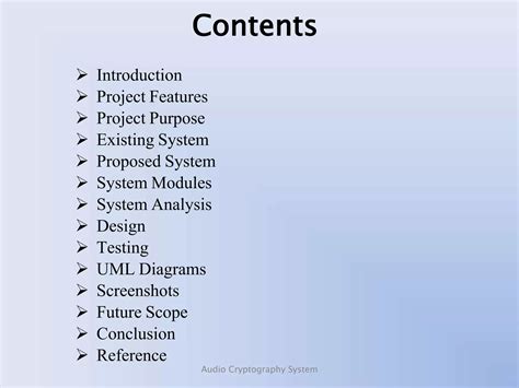 Audio Cryptography System Ppt